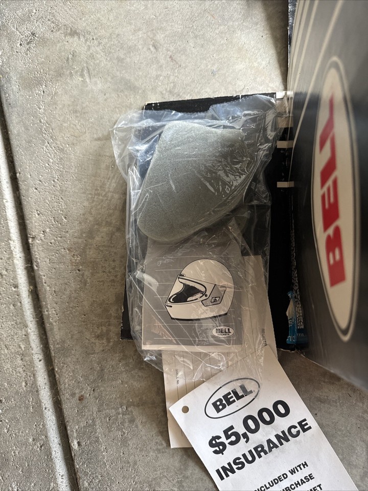 Vintage NOS Bell 1986 GT2 Full Face 7 1/4 Helmet w/ Push Flip Shield | eBay