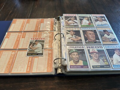 1964 Topps Baseball Complete Set 587/587 Exquisite Vintage Mantle/Aaron ...