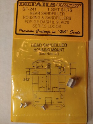 Details West SF-241 Sand Filler Hatches (4) GE Dash 8/9 & AC Series-Set ...