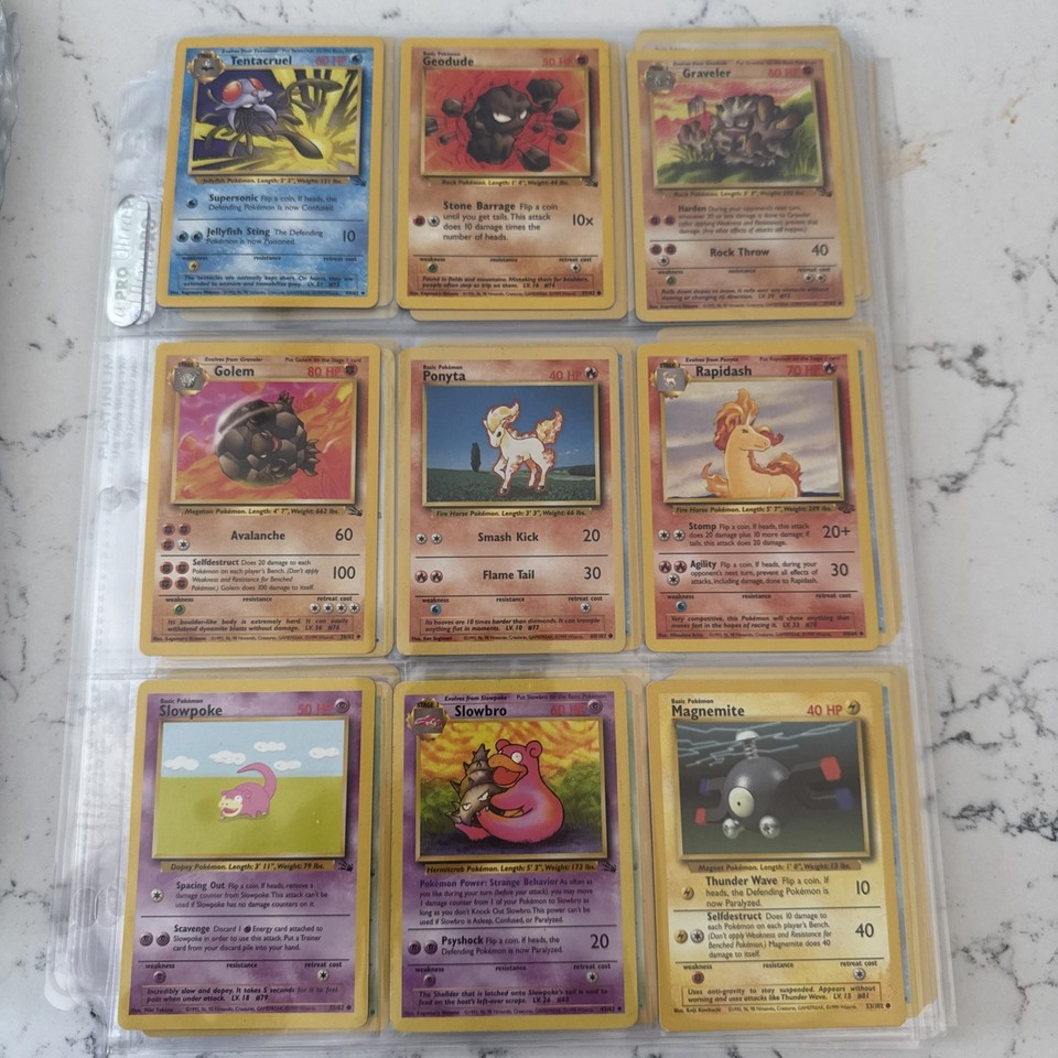 100% complete Pokémon Original 151 Base set/jungle/fossil vintage ...