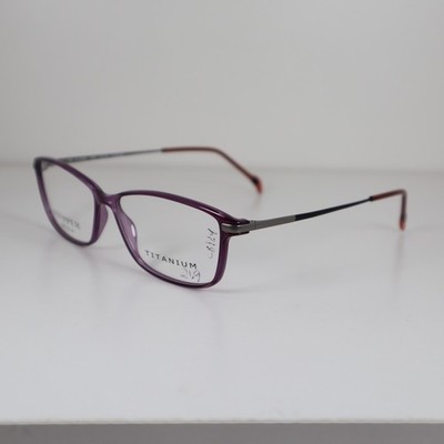 Stepper SI-30059 F820 Lavender Full Rim Titanium Eyeglasses Frames 52 ...