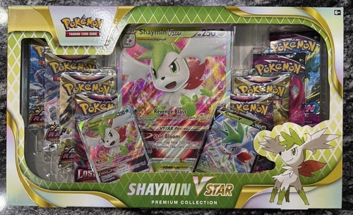 Pokemon TCG: Shaymin V Star Premium Collection Box New Factory Sealed 8 ...