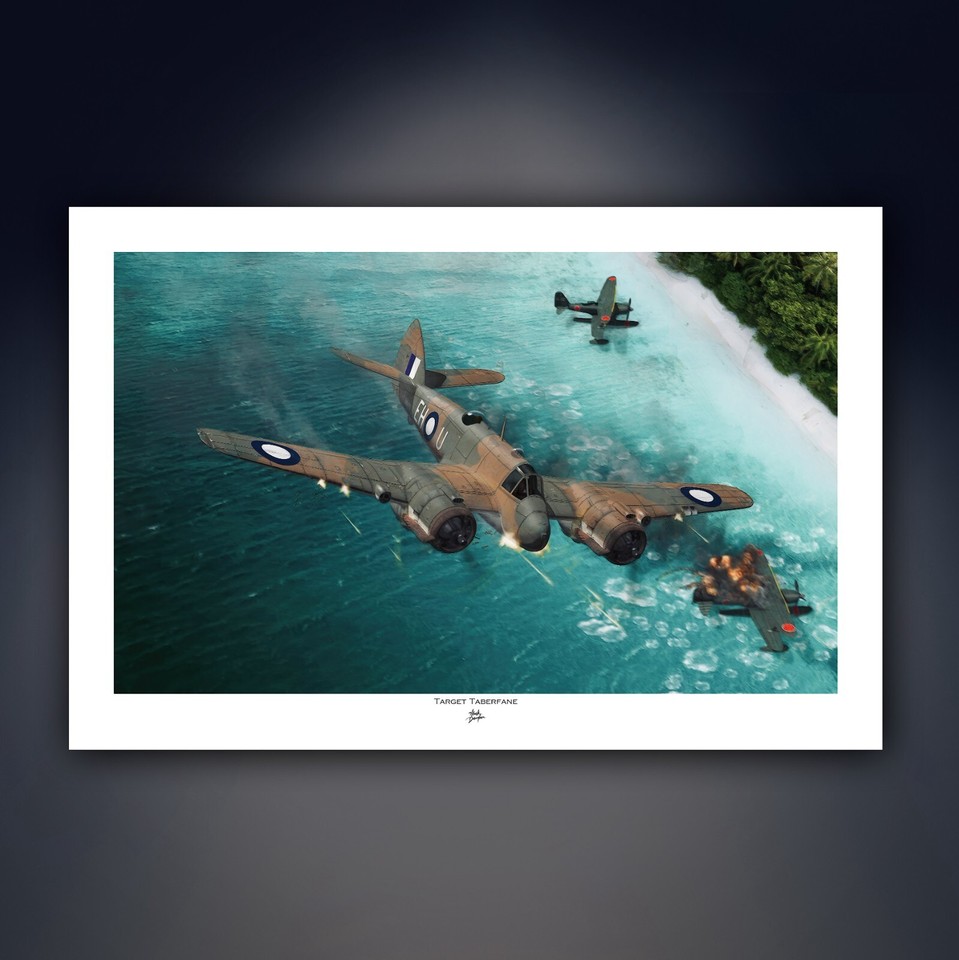 AVIATION ART PRINT PHOTO WWII WW2 RAAF BRISTOL BEAUFIGHTER FRAMED ...