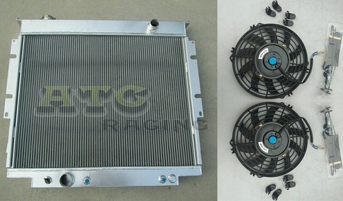 Radiator+Fan for 83-94 Ford F Super Duty F250 F350 F59 V8 6.9L 7.3L ...