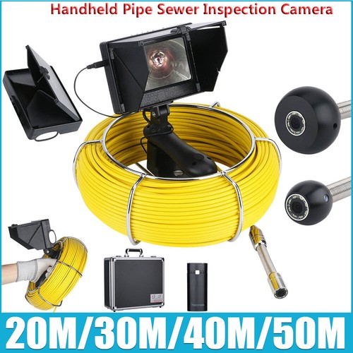4.3 inch 17mm Lens Handheld Industrial Pipe Sewer Inspection Video ...