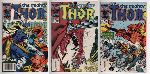 The Mighty Thor 360 361 362 Marvel Comic Book Lot 1985 Goats Covers | eBay