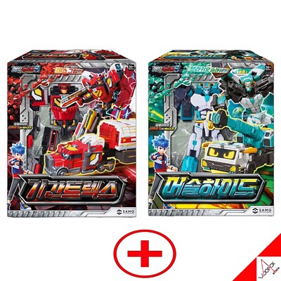 Metal Cardbot S Season2 MUSCLEHYDE + GIGANTREX Set Transformer Robot ...