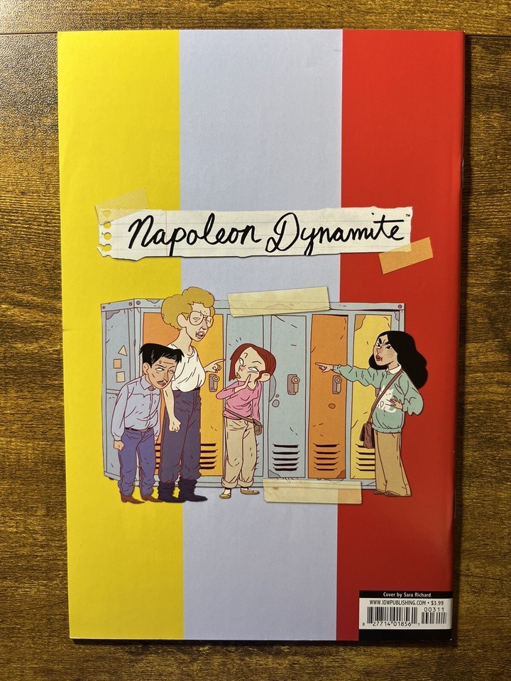 NAPOLEON DYNAMITE #3 SARA RICHARD REGULAR MAIN COVER A IDW PUBLISHING ...