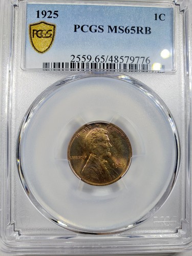 1925 LINCOLN CENT GRADED PCGS MS65RB | eBay