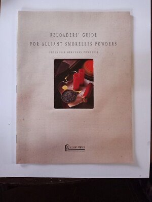 Alliant Powder Reloaders Guide 1996 Excellent Condition Smokeless | eBay