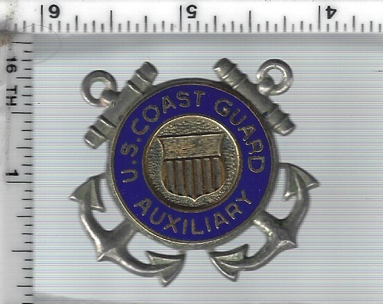 US Coast Guard Auxiliary Hat Pin Large Size - screw & wheel attachment ...