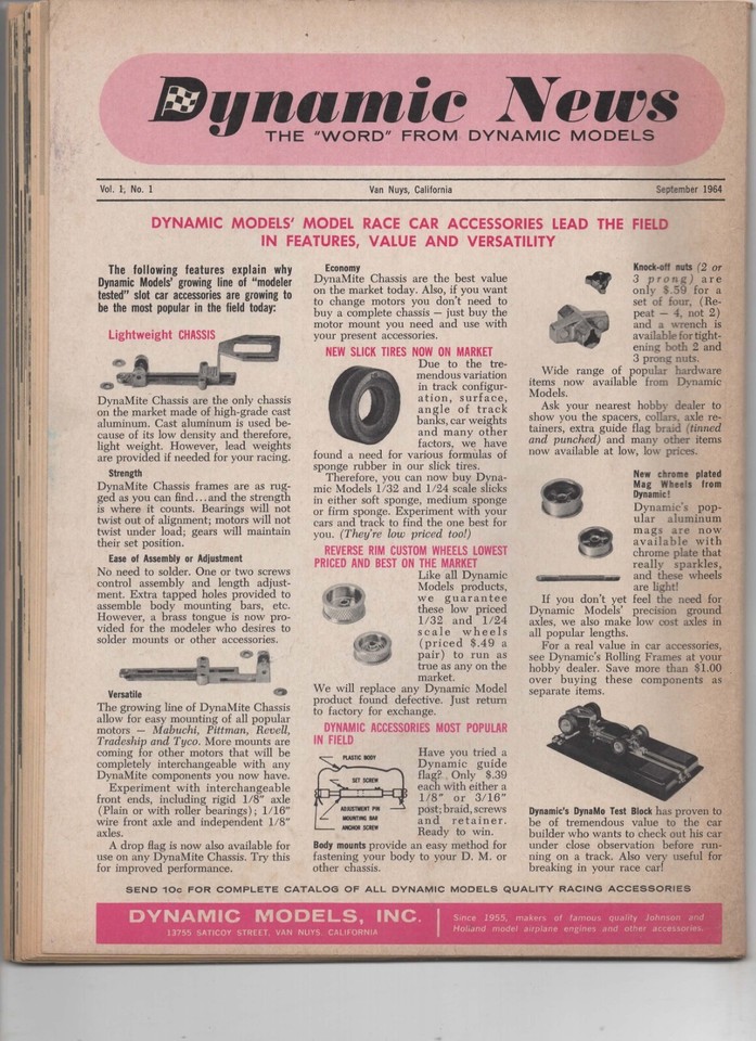 MODEL CAR SCIENCE, Magazine, September 1964 (Vintage Model Kits / Slot ...