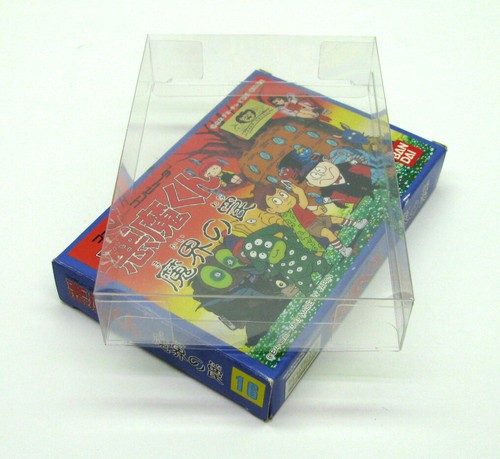 5X NINTENDO FAMICOM MEDIUM CIB GAME - CLEAR PLASTIC PROTECTIVE BOX ...