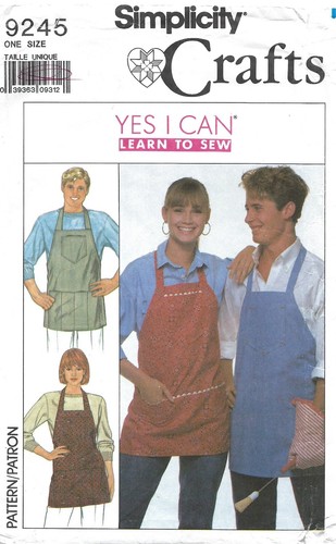 Simplicity 9245 THE EVERYBODY APRON Full Unisex Apron ONE SIZE UNCUT ...