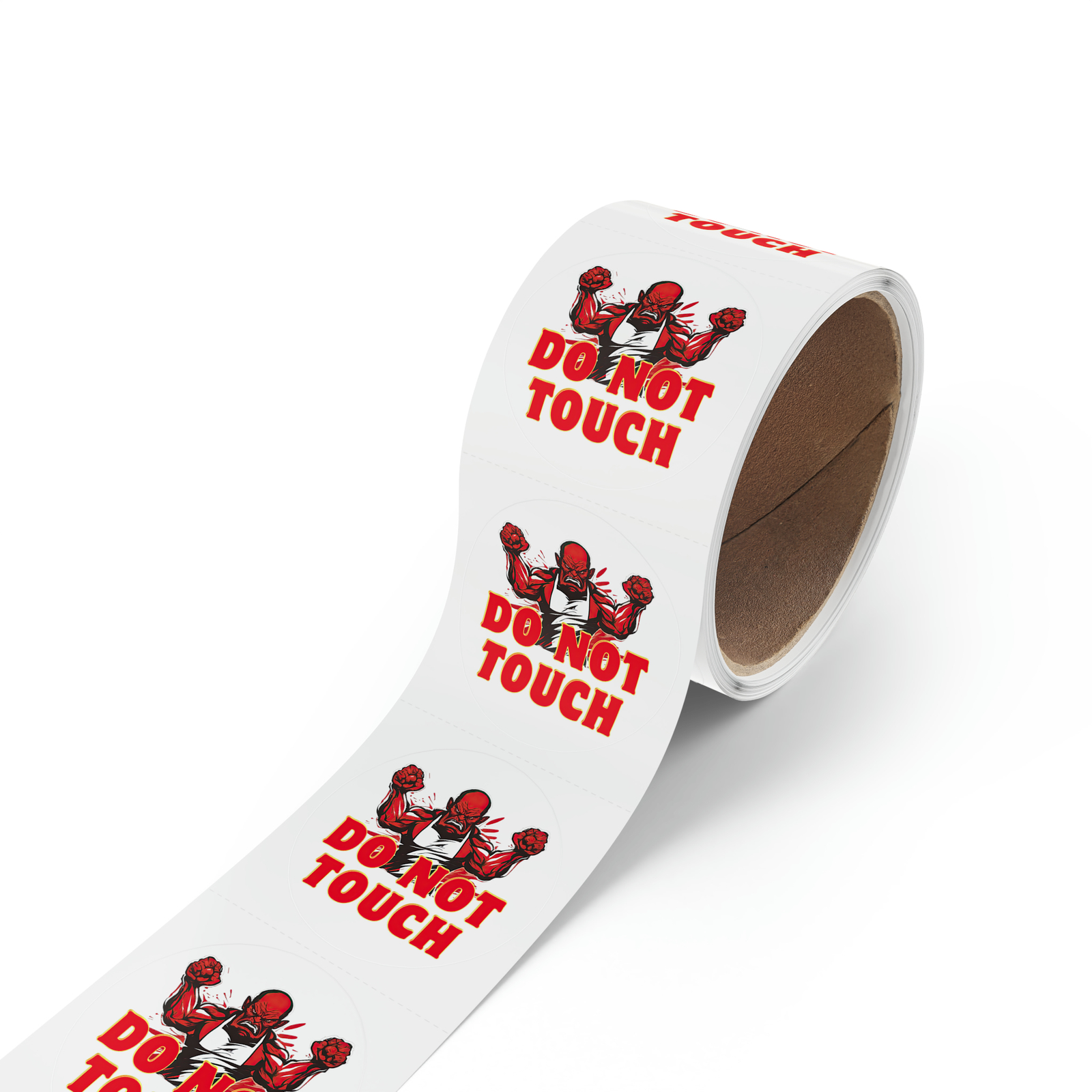"Do Not Touch" Round Sticker Label Rolls | eBay