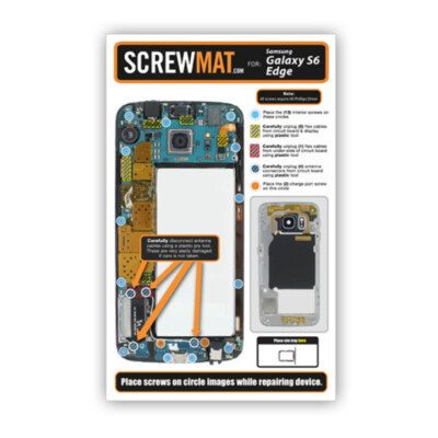 ScrewMat for Samsung Galaxy S6 Edge Magnetic Screw Locator Mat Repair ...