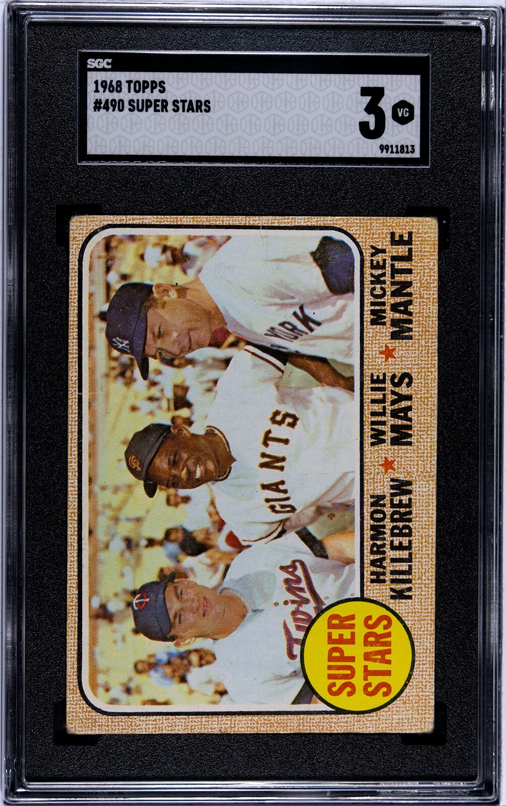 1968 Topps Super Stars MANTLE MAYS KILLEBREW #490 SGC 3 VG Condition | eBay
