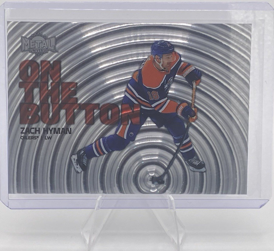 UD Metal Universe 2024/25 - On The Button - Zach Hyman Edmonton Oilers ...