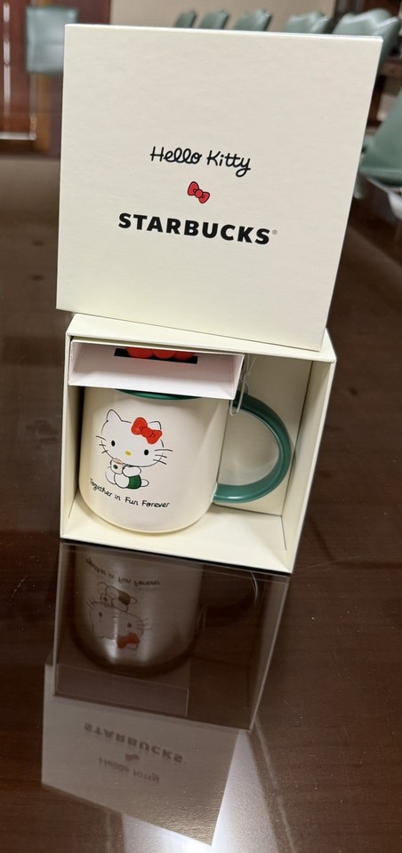 Starbucks x Hello Kitty Ceramic Mug 16 oz Bow Top Cup | eBay