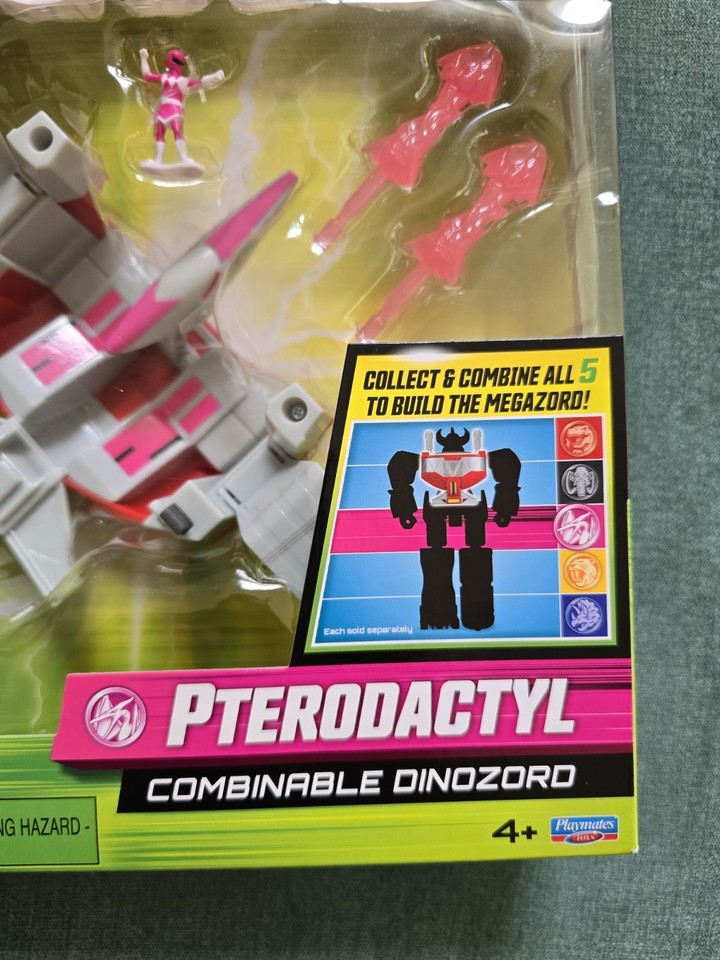 Mighty Morphin PINK Power Rangers Re-Ignition Combinable Pterodactyl ...