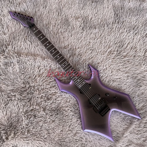 Warlock Extreme Purple Burst Electric Guitar Basswood Body Black Floyd ...