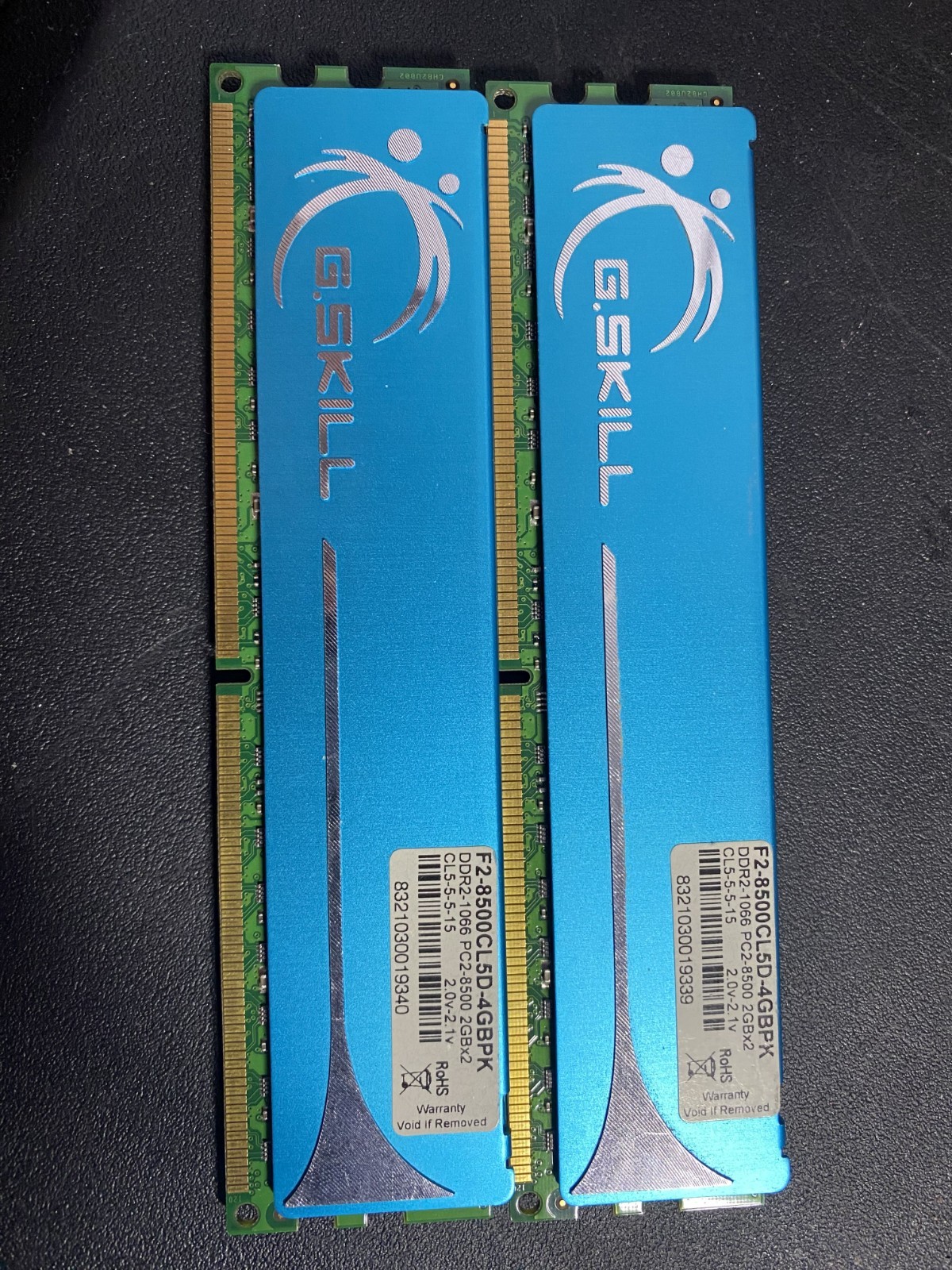 G-Skill F2-8500CL5D 2x2gb Ram. DDR2-1066 Cl5-5-5-15 Pc2-8500 2Gx2 | eBay
