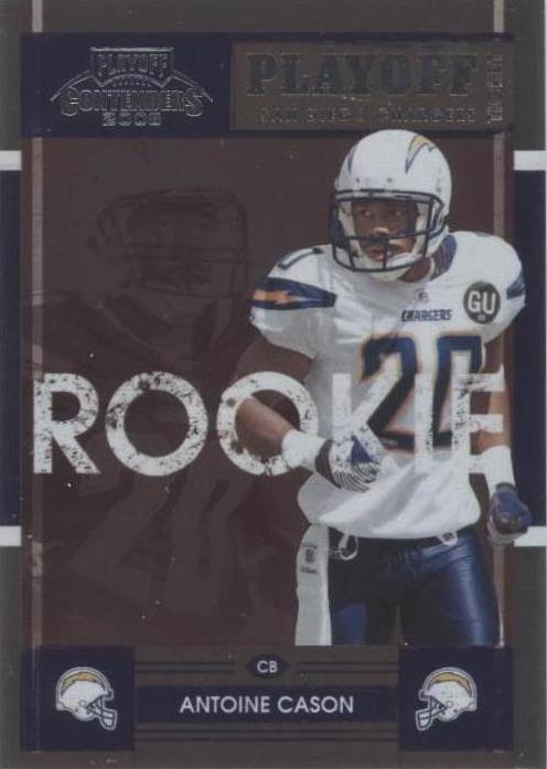 2008 Playoff Contenders - Antoine Cason #106 Playoff Ticket /99 (RC ...
