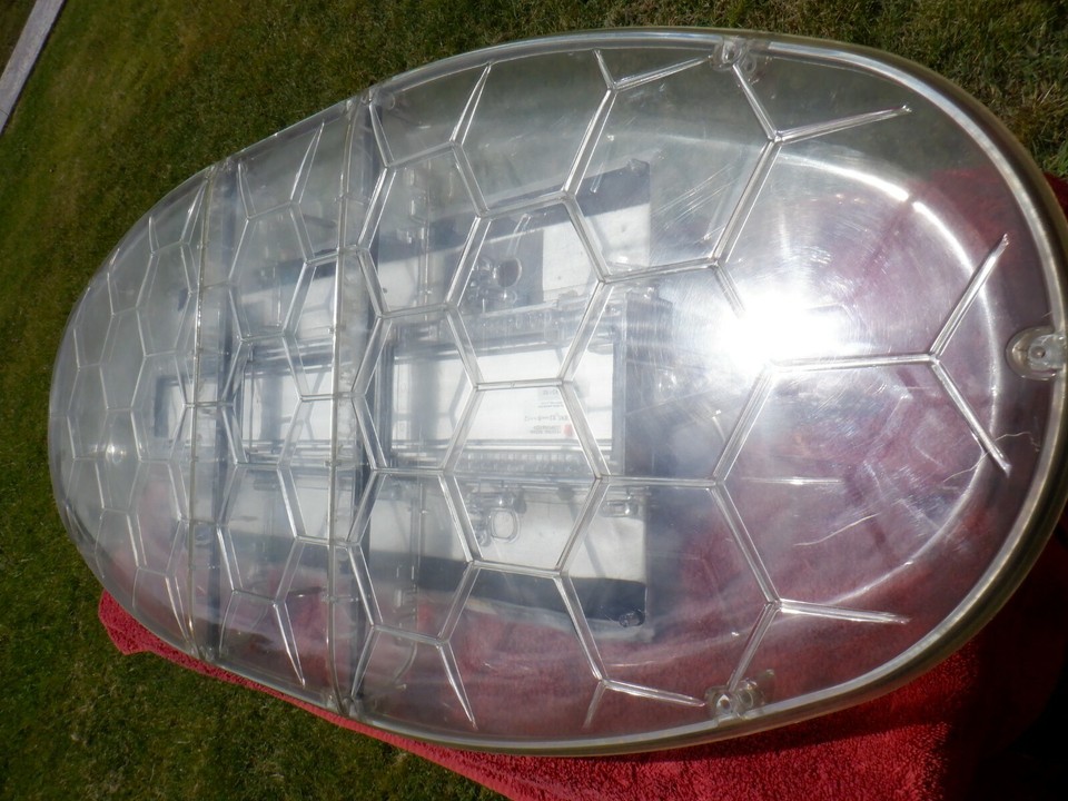 FEDERAL SIGNAL ARJENT LIGHT BAR CLEAR SHELL REPLACES YOURS • POLISHED ...