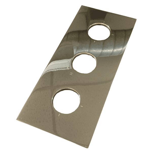 Crosswater Kai Chrome 3 Hole Horizontal Shower Back Plate KL3001BPC ...
