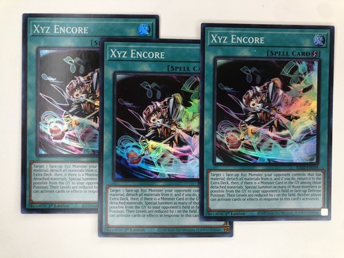 Yugioh 3x Xyz Encore RA02-EN059 Super Rare 1st Edition Near Mint ...