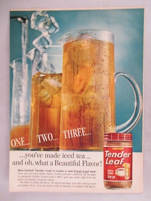 Tender Leaf Instant Tea PRINT AD - 1961 | eBay