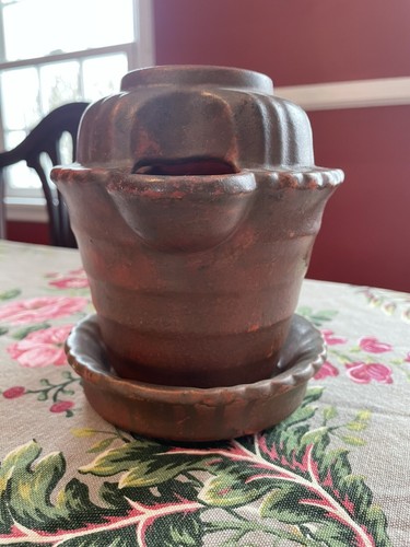 Vintage Cowan Pottery Strawberry Pot With Saucer | eBay