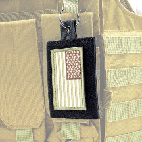 2 Colors Vest Backpack Patch Molle Strips Adapter Attching ID Patches ...