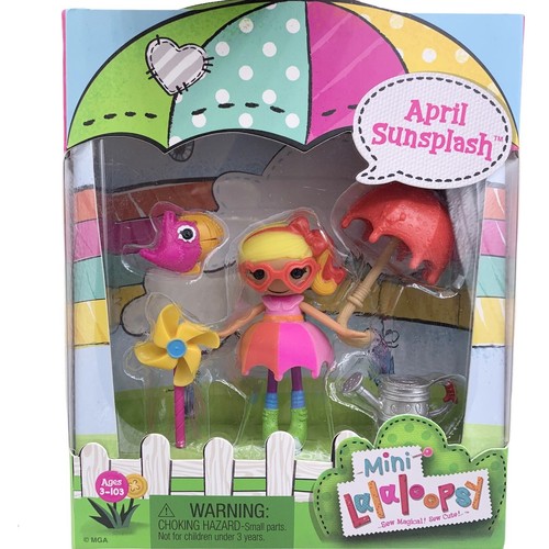 Lalaloopsy Mini April Sunsplash 3” Doll & Pet Bird W/ Accessories - NEW ...