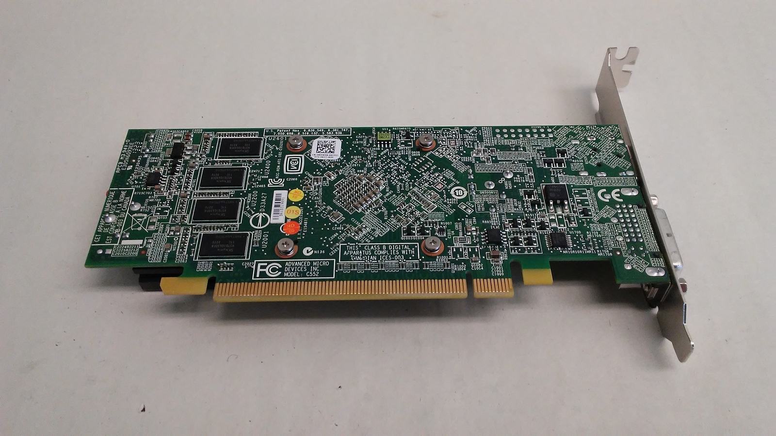 AMD Radeon C552 Video Graphics Card HD Pci-e X16 DVI Display Port for ...