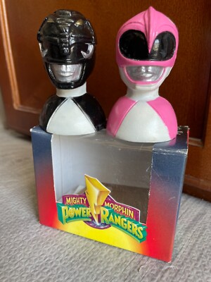 Pink & Black Power Rangers Candy Heads From Mexico In Original Box 1995 ...