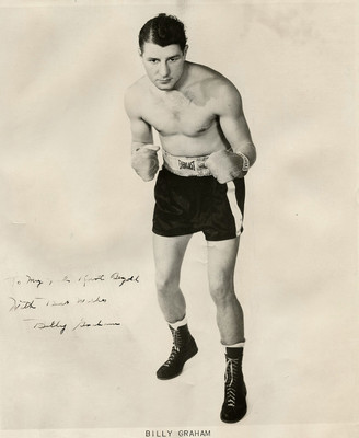 AMERICAN BOXER BILLY GRAHAM (1922-1992) ORIGINAL VINTAGE SIGNED ...