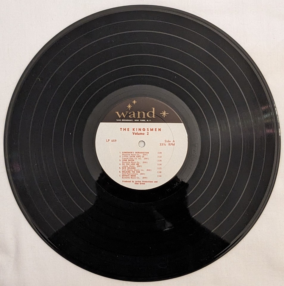 KINGSMEN VOL 2 II Wand LP 659 NW GARAGE ROCK Little Latin Lupe Lu LONG ...