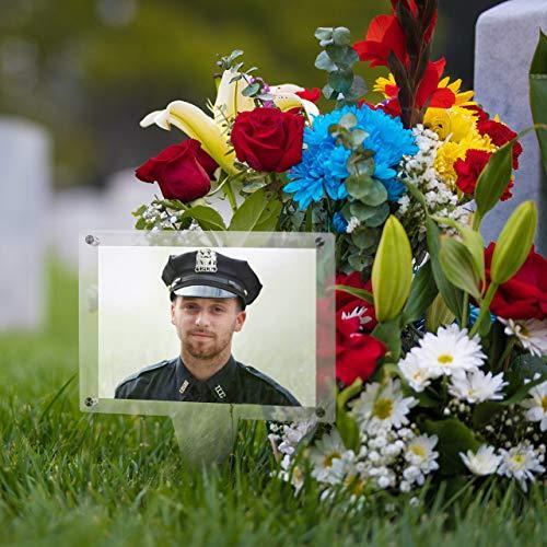 5x7 Waterproof Picture Frame Memorial Gifts Cemetery Decorations for ...