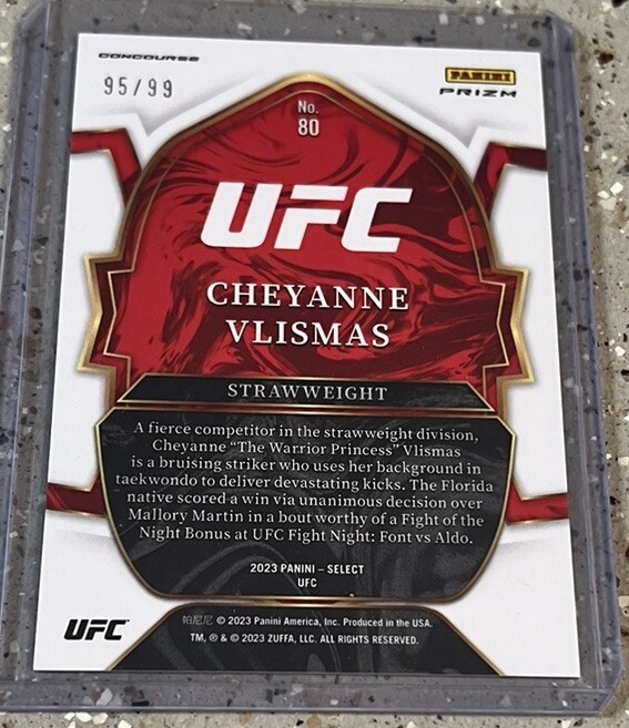 2023 Select UFC Red Disco /99 Rookie Cheyanne Vlismas No. 80 ! | eBay