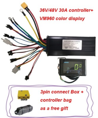 36V/48V 30A YF Black Controller E-bike +SW900 Display/ VM960/UKC1 Color ...