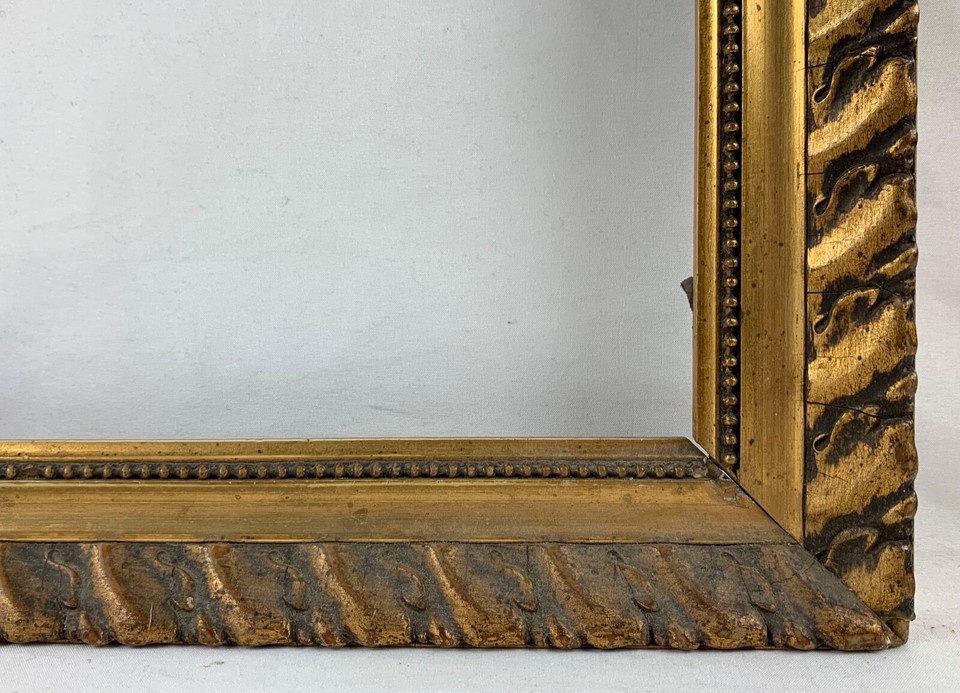 Picture Frame Profilrahmen Antique Gold Vintage Art Nouveau Stuck Wood ...