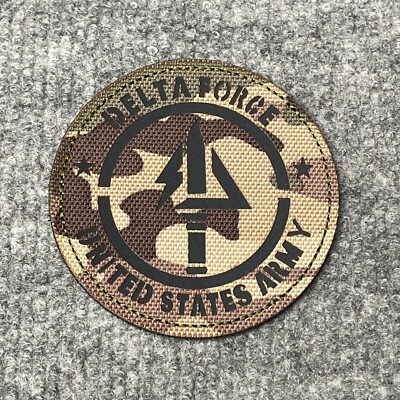US Army Special Forces Delta Force Laser Cut MC Morale Patch for UBACS ...