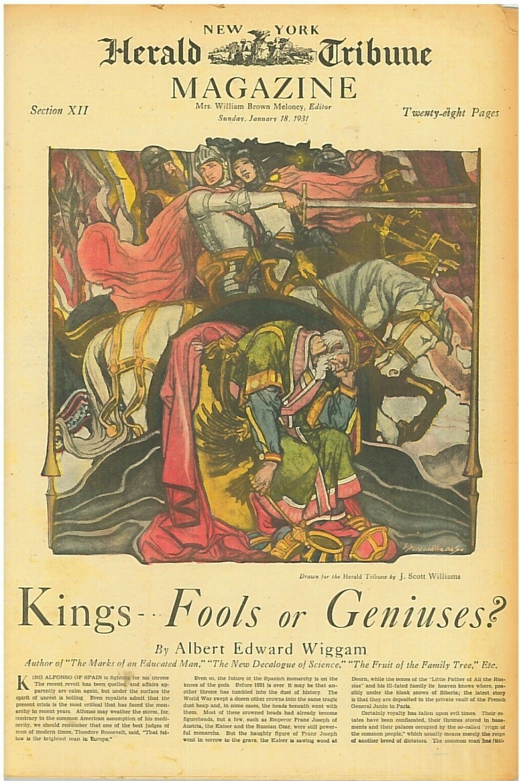 Kings Fools or Geniuses Albert Wiggam J F Dobie J Scott Williams ...