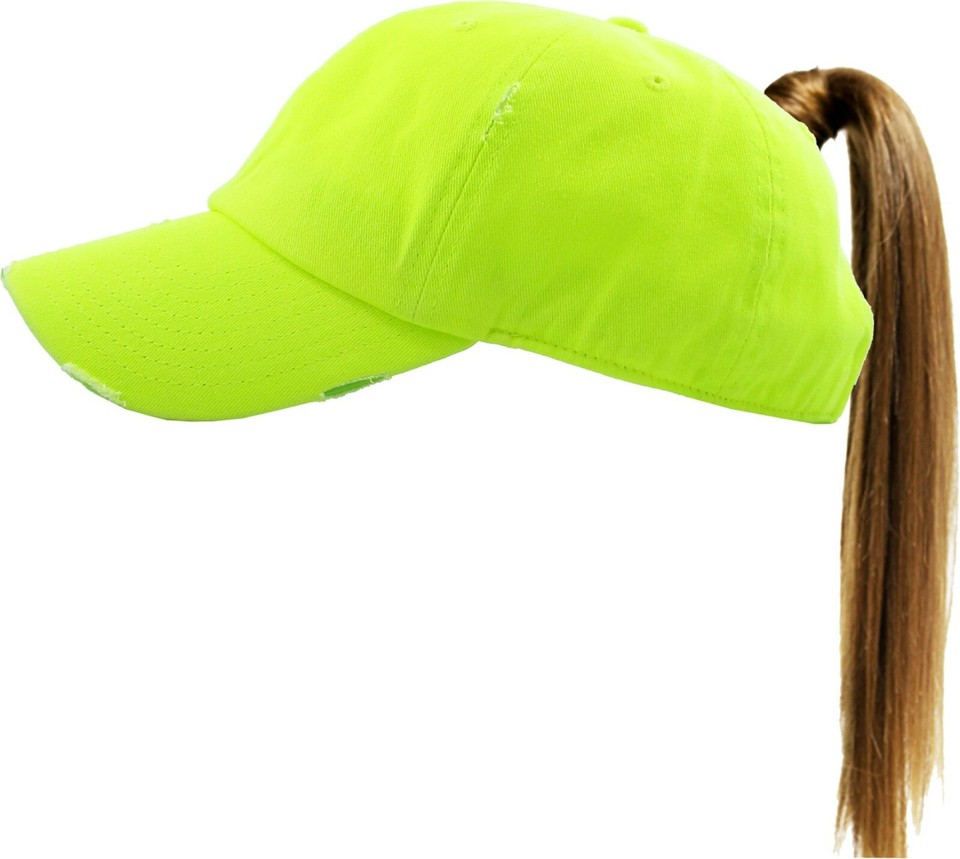 Ponycap Messy High Bun Ponytail Adjustable Mesh Trucker Baseball Cap ...