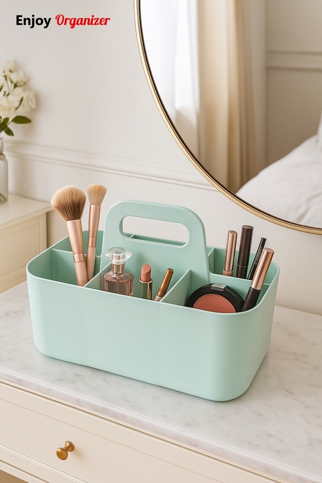 Small Stackable and Portable Simple 6-Compartment Caddy - Made In USA ...