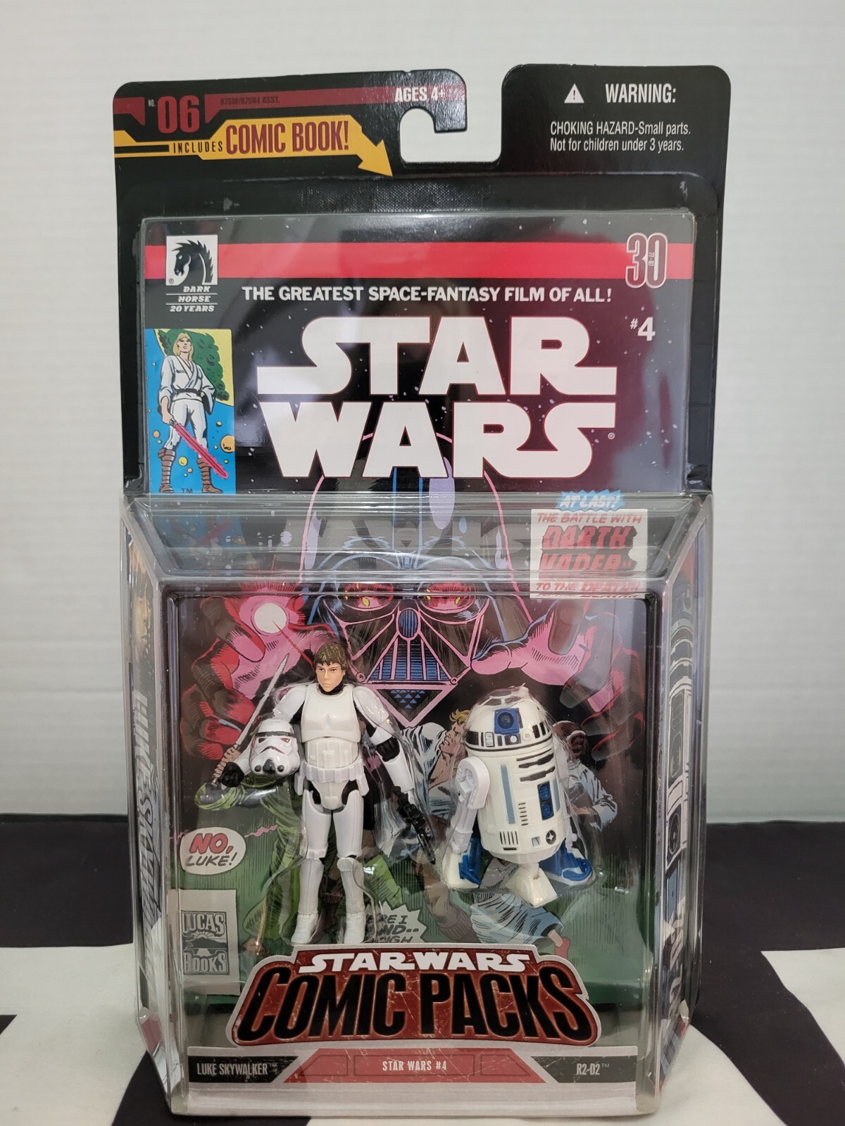 Luke Skywalker Stormtrooper R2-D2 Comic Packs STAR WARS 30th WHITE ...