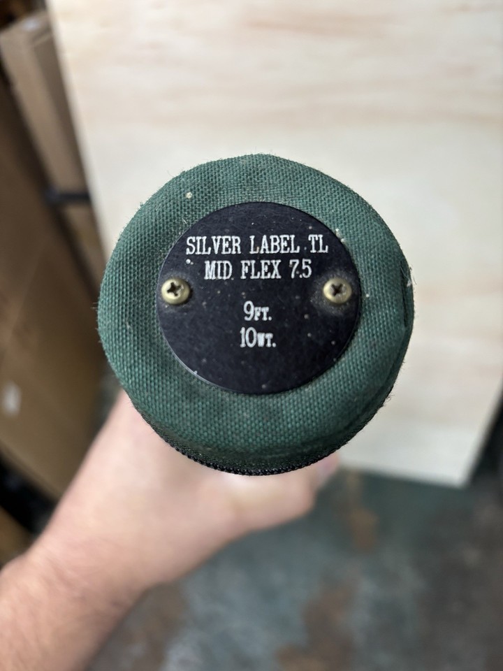 Orvis Silver Label Fly Rod Case 2 1/2” X 57” Green Zippered NO ROD ...