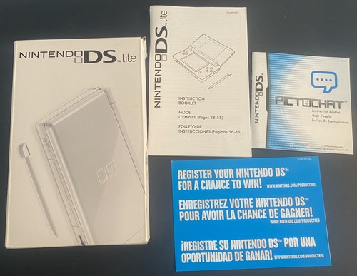BOX + INSERTS ONLY for Nintendo DS Lite White - missing interior ...