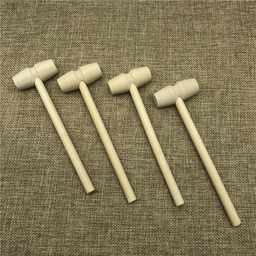 5/10/30pcs Wooden Mini Hammer Mallets Kids Flat Head Toy DIY Manual ...